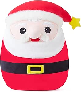 Amazon.com: PLAYNICS Large Christmas Santa Plush Pillow Stuffed Plush ...