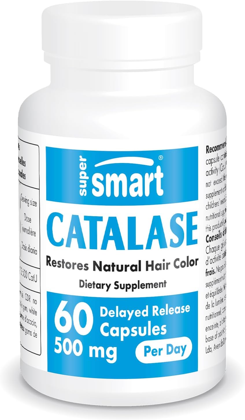 Amazon.com: Supersmart - Catalase 500mg per Day (12500 CatU) - Natural ...