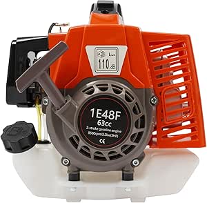 Amazon.com: Mahugde 63CC 2 Strokes Gas Engine, 2200W Hand-Pull Start Gasoline Engine, 1L Air ...