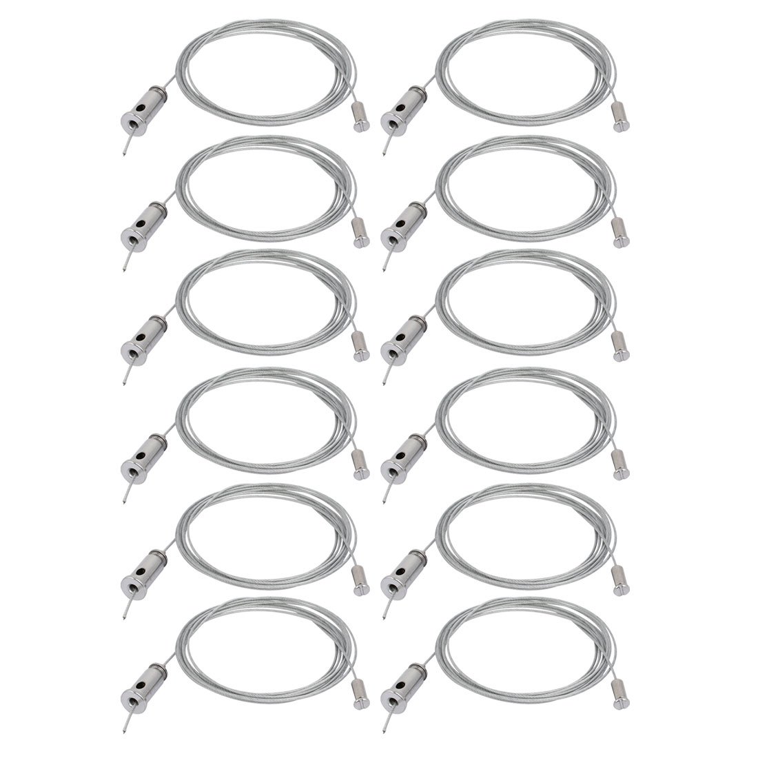 ZHuidjo 12pcs 3 Meters Lighting Suspension Cable Hanging Chain Cylinder ...