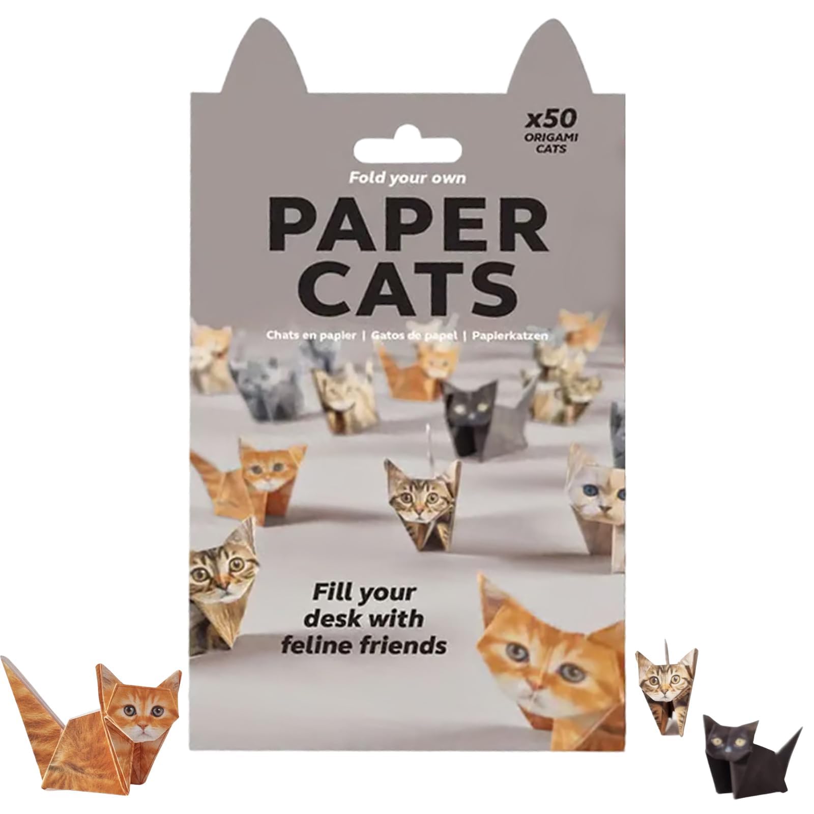 Mindful Paper Folding Hobby Craft Desk DIY Paper Cats - 50 DIY , Cute ...
