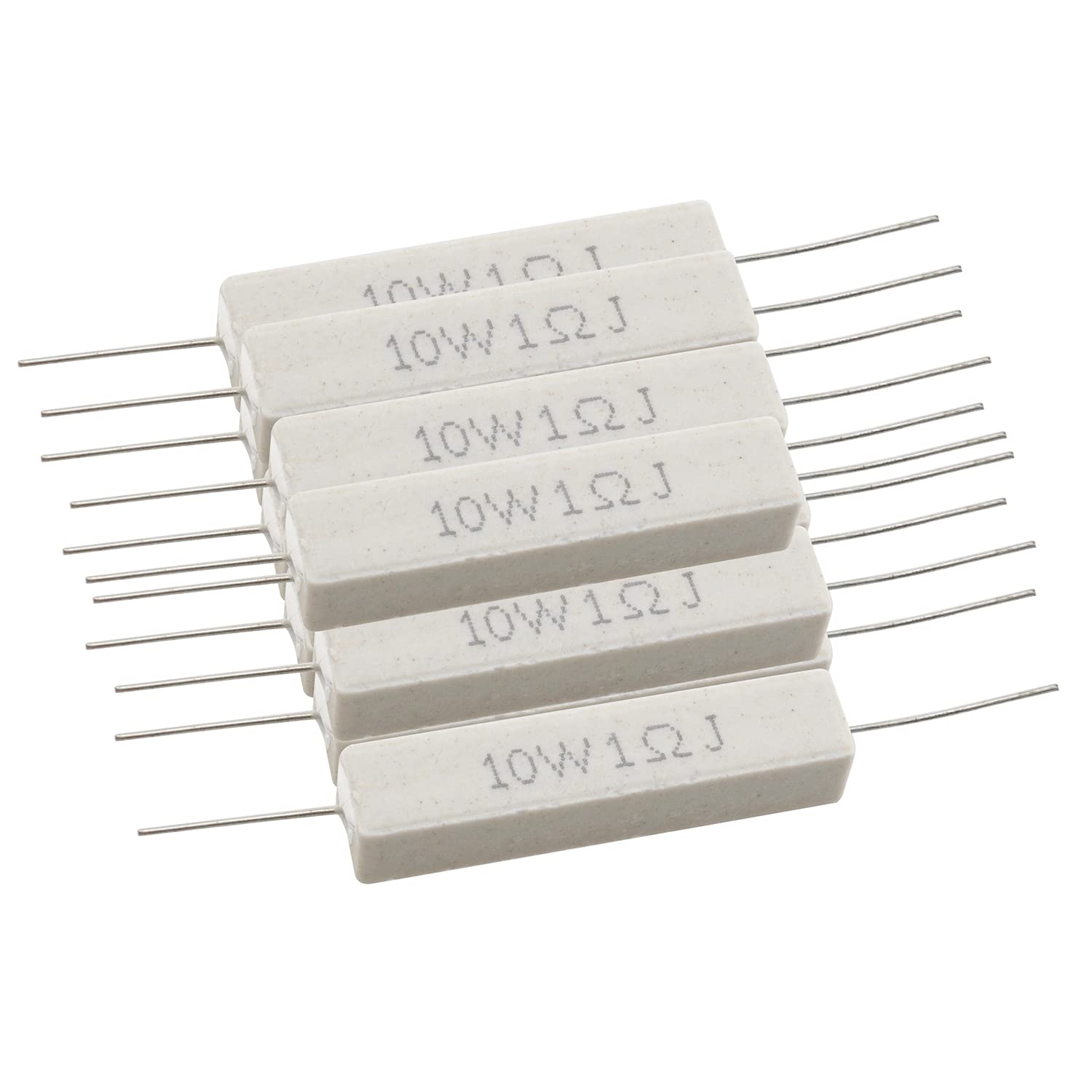 Cement Resistors RLECS 10pcs 10W 1 ohm 5% Cement Resistor Power ...