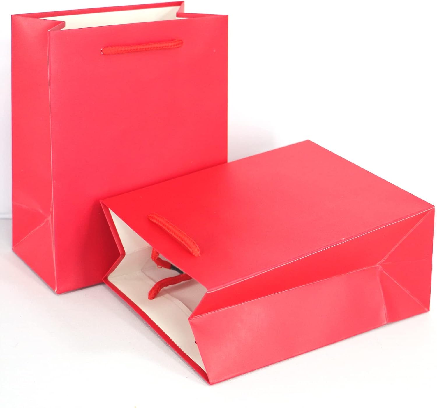 Amazon.com: AZOWA 12 Pack Mini Cardboard Red Paper Gift Bags with ...