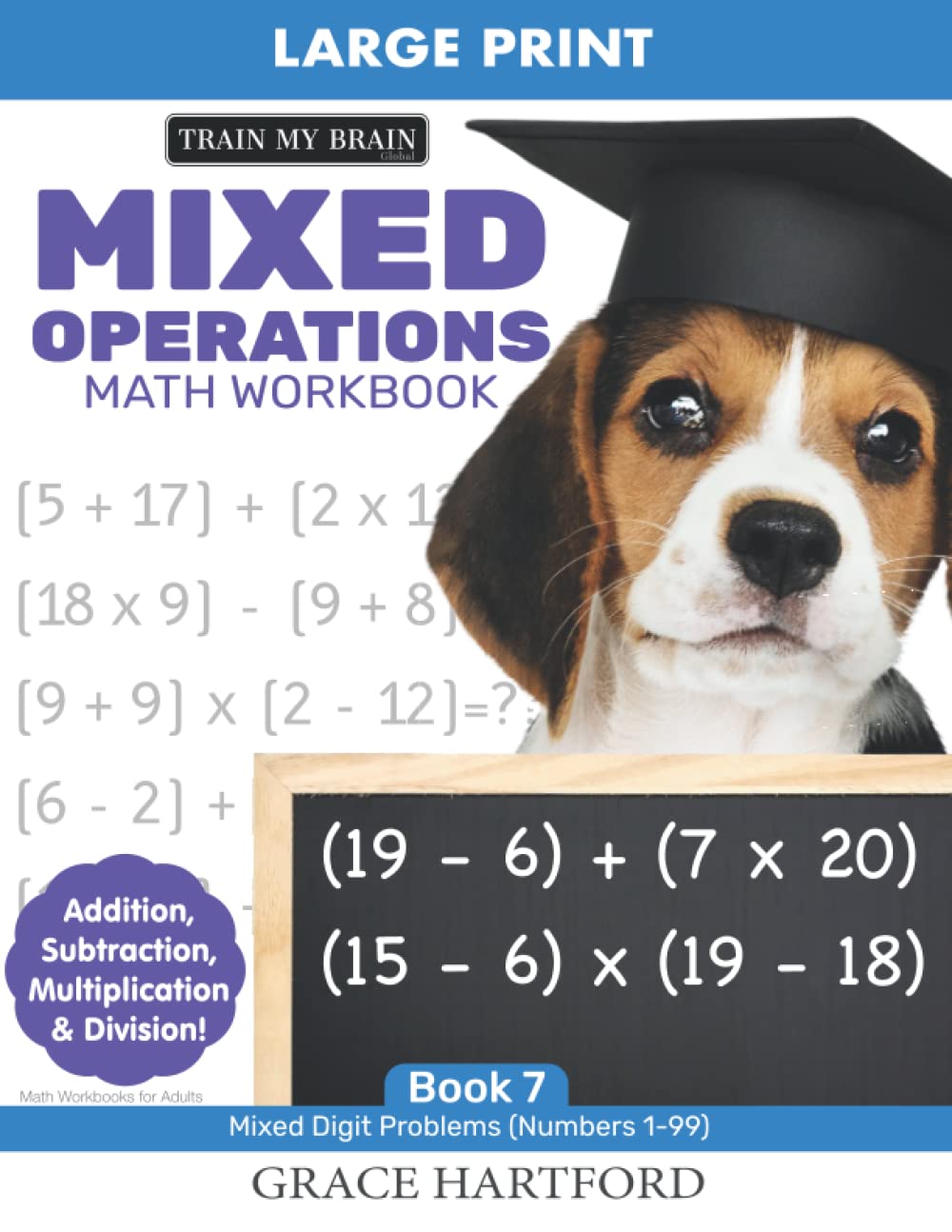 Mixed Operations Math Workbook: Math Workbooks for Adults: Hartford ...