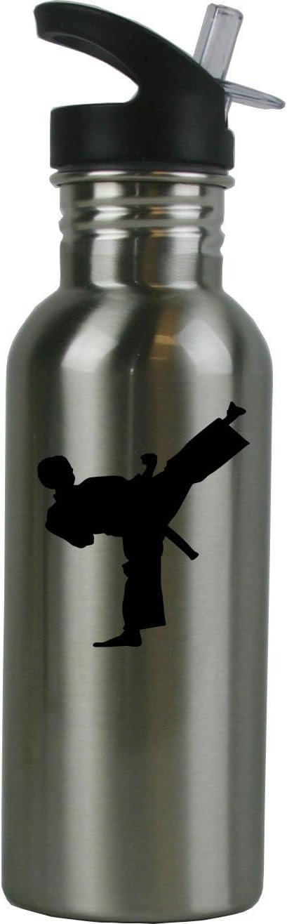 Amazon.com: Personalized Custom Karate Stainless Steel Water Bottle ...