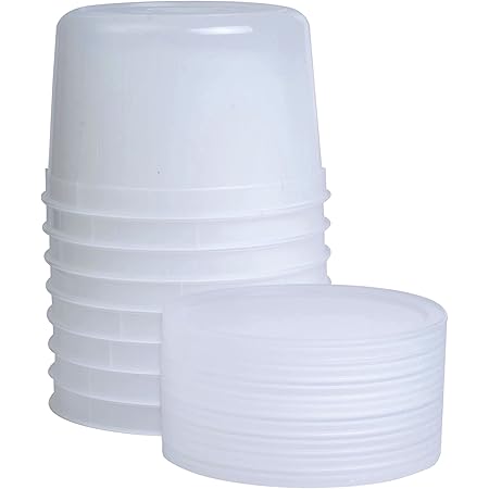 Amazon.com - 1 Gallon Food Safe Freezer Safe Round Plastic Bucket with ...