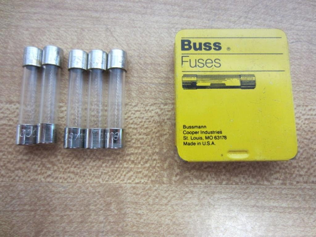 Bussman BP/AGC-2-RP 2 Amp Electronic Glass Fuse - Cartridge Fuses ...