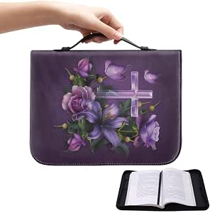 Amazon.com: TOONRAIN Bible Covers for Women Leather Case Church Bag ...