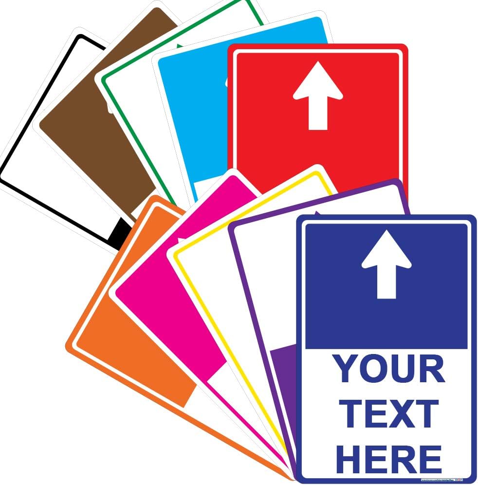 Amazon.com: Custom Arrow Sign Outdoor 18x12 Inches, Waterproof ...