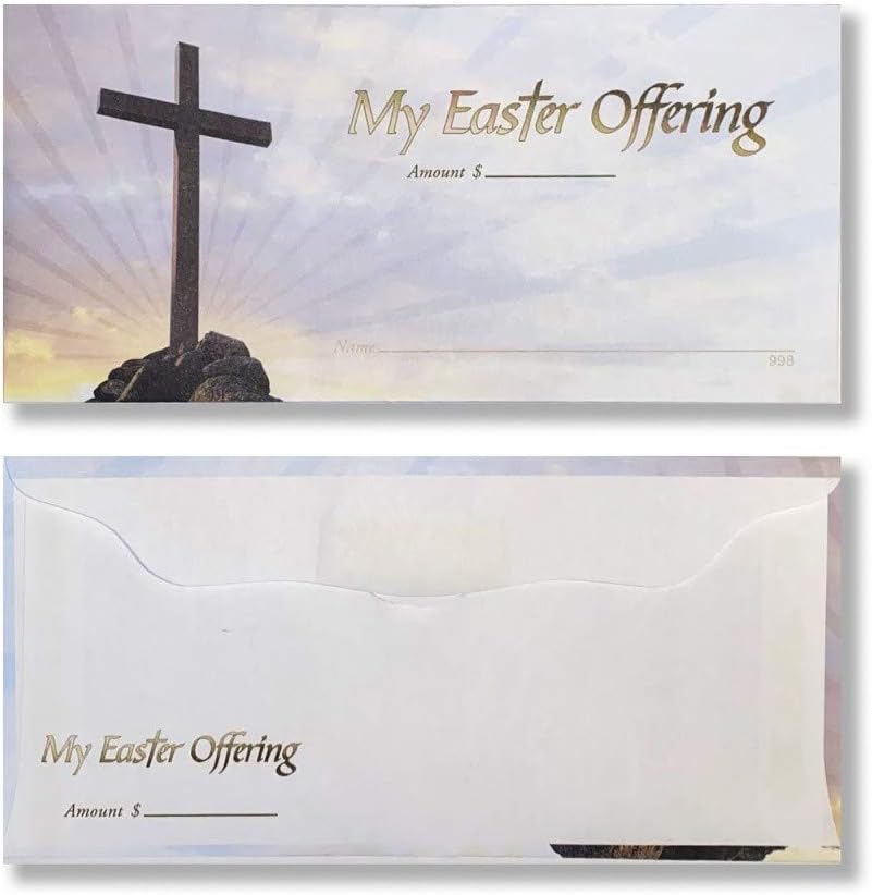 Amazon.com : Easter Flower Offering Envelopes for Church (100) : Office ...