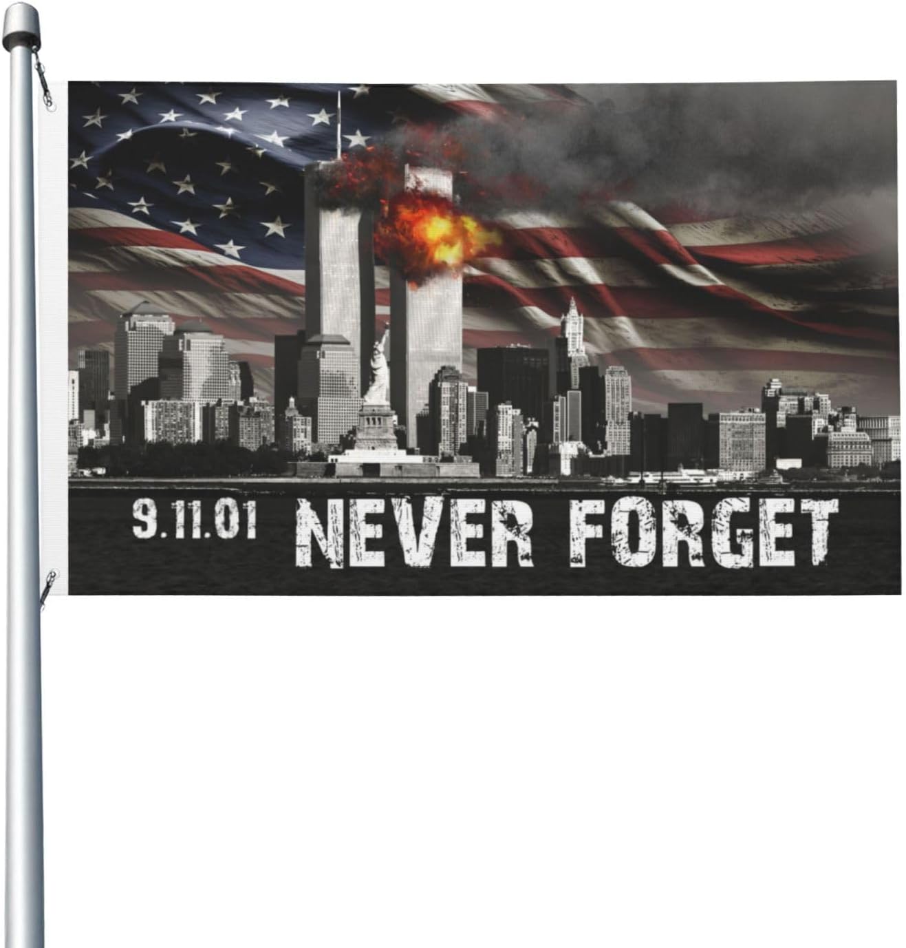 Amazon.com : Americas and Americas USA 911 Sewn Nylon Flag, 3 by 5-Feet ...
