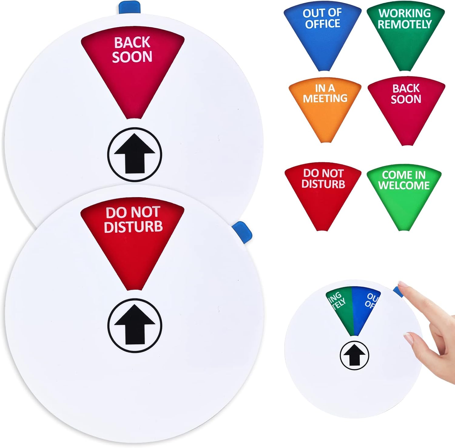 Amazon.com : 6 Options Office Privacy Sign, 2 Pcs Door Signs For Office ...