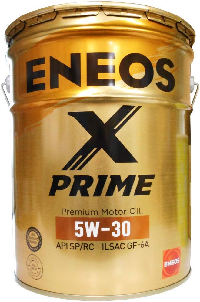 Amazon | ENEOS X PRIME (エックスプライム) エンジンオイル 5W-30 SP/RC GF-6A (100％化学合成油) 20L缶(ペール缶) | 車用エンジンオイル ...