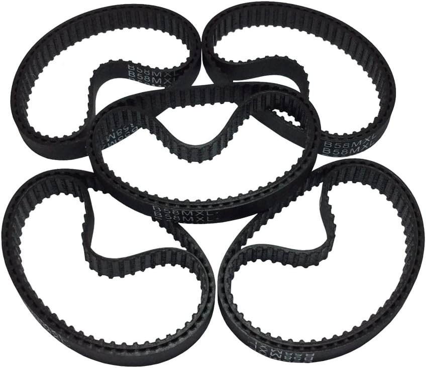 Amazon.com: BEMONOC Pack of 10Pcs B58MXL Timing Belt Machine Drive Belt ...