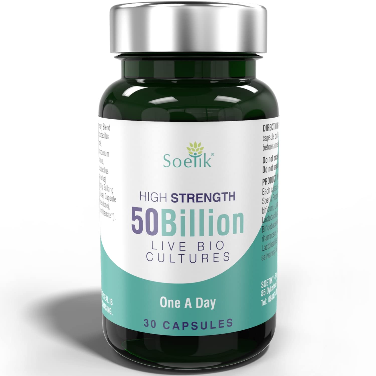 Buy Soetik 50 Billion Live Bio Cultures – Premium High Strength Vegan ...