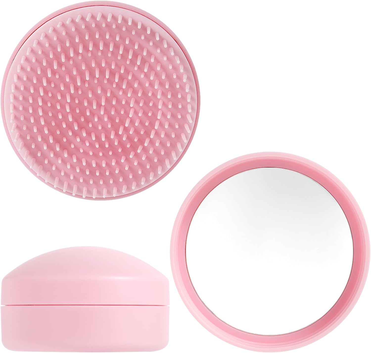 Doygim Travel Hair Brush and Mirror Portable Pocket Frizz Ease ...