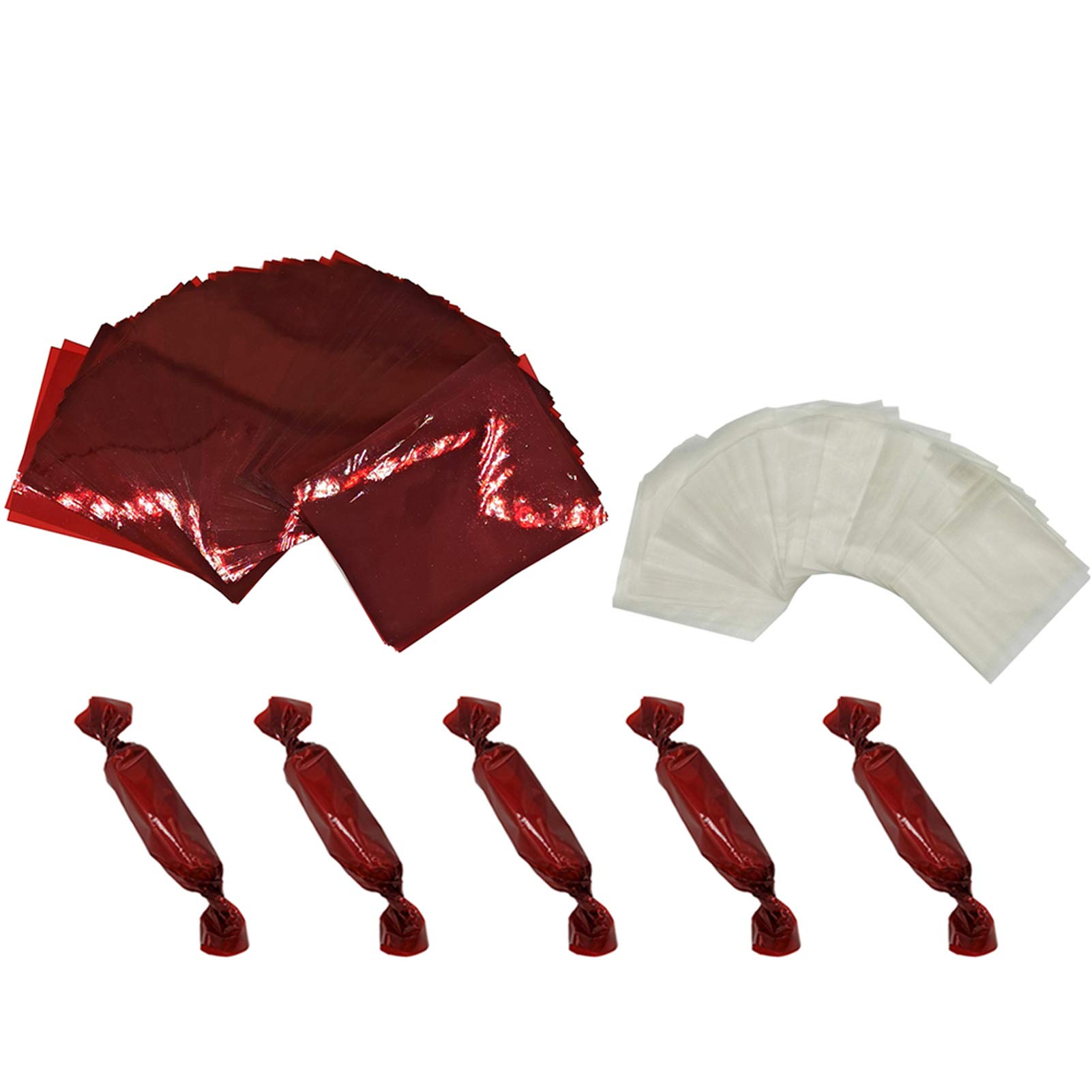 Amazon.com: 1000 pcs Candy Wrappers DIY Homemade Caramels, Chocolate ...