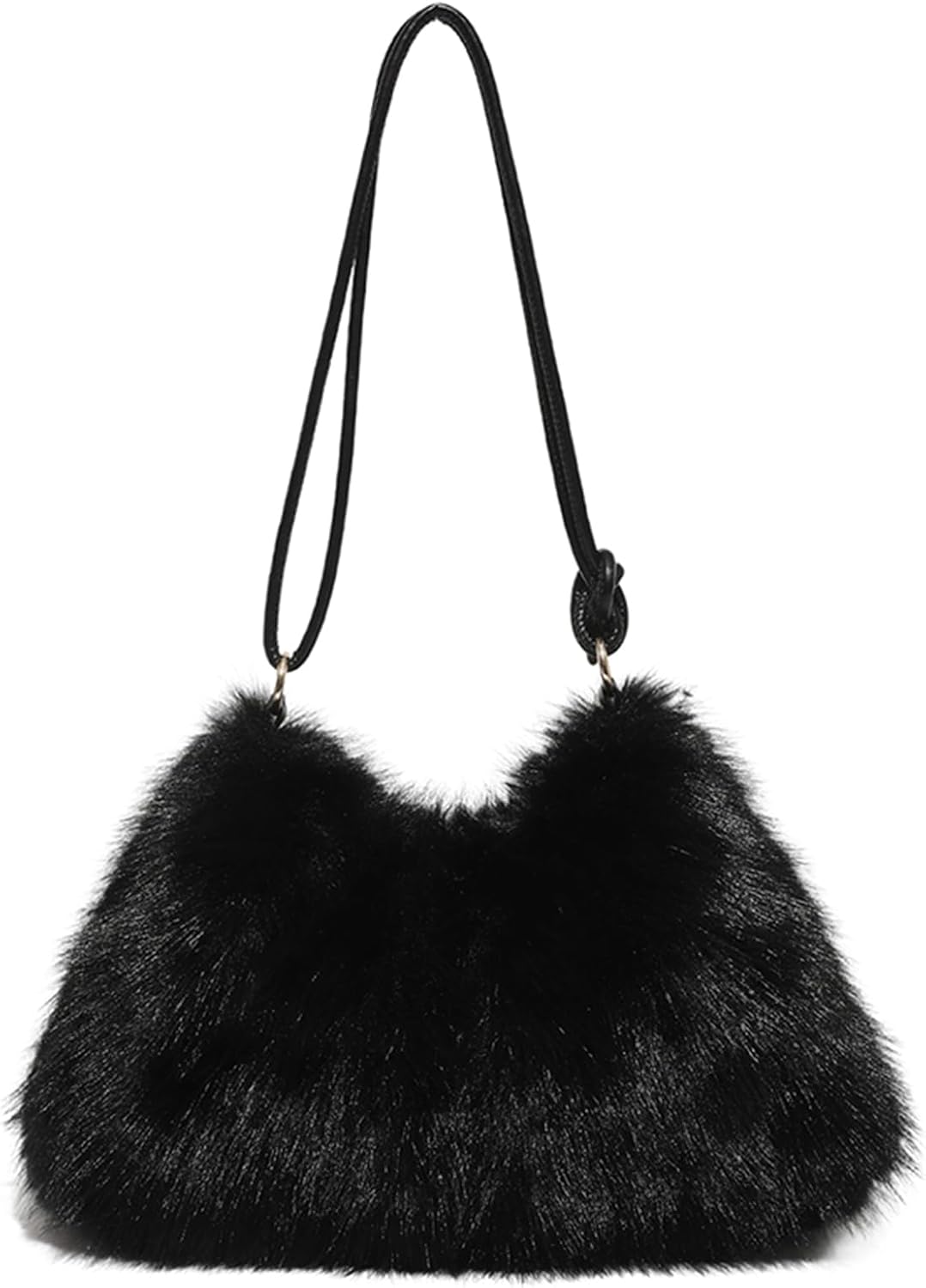 Amazon.com: Extolove Fluffy Tote Bag Winter Faux Fur Purses for Women ...