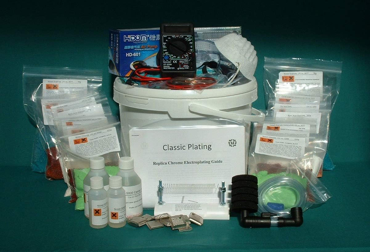 Chrome Plating Kit - Replica Chrome Electroplating kit Restore Car Bike ...