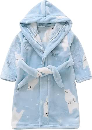 Amazon.com: Kids Bath Robes Toddler Baby Boys Girls Cartoon Bathrobes ...
