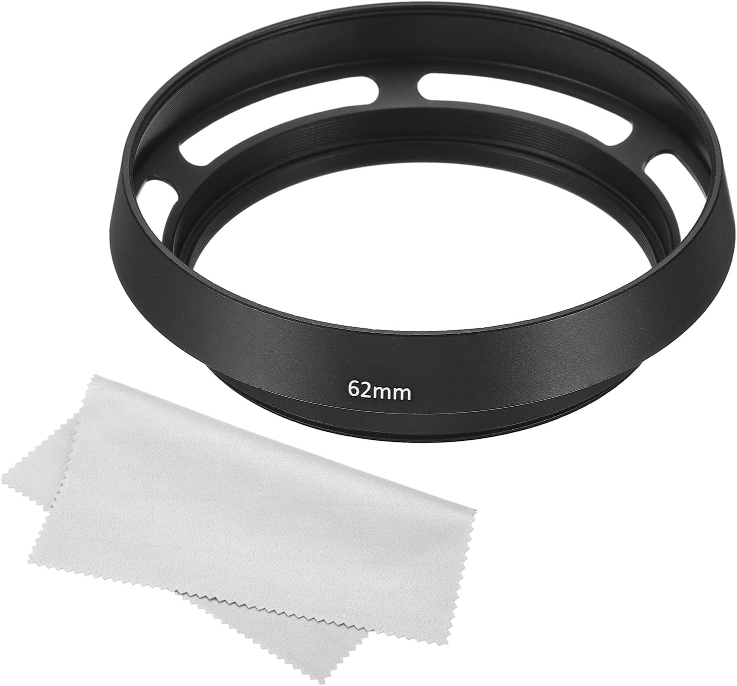 PATIKIL 62mm Lens Hood, Standard Vented Matte Surface Anti-reflective ...