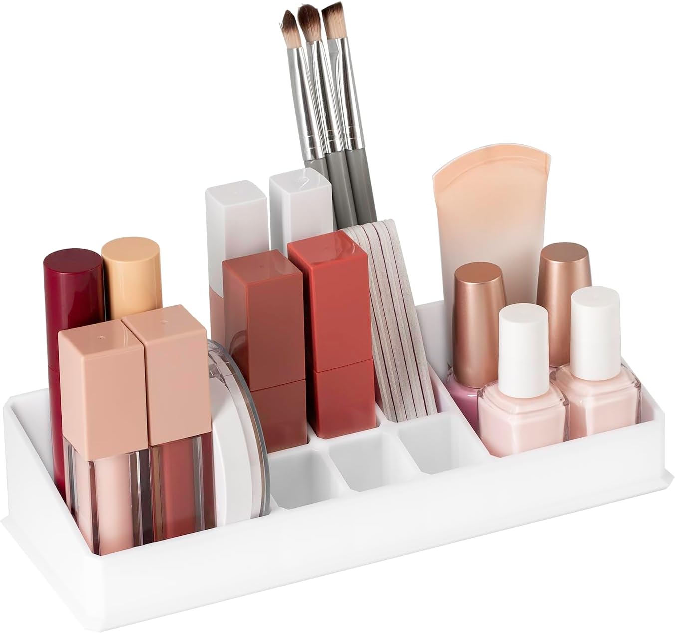 Amazon.com: Makeup Storage | Vanity Makeup Organizer Durable Plastic ...