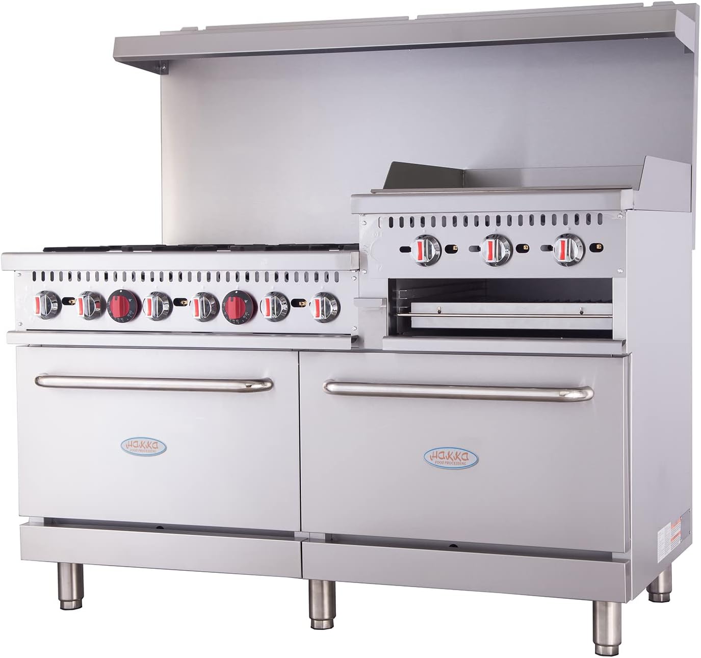 Amazon.com: Hakka Commercial-Grade 60" Liquid Propane Gas Range with ...