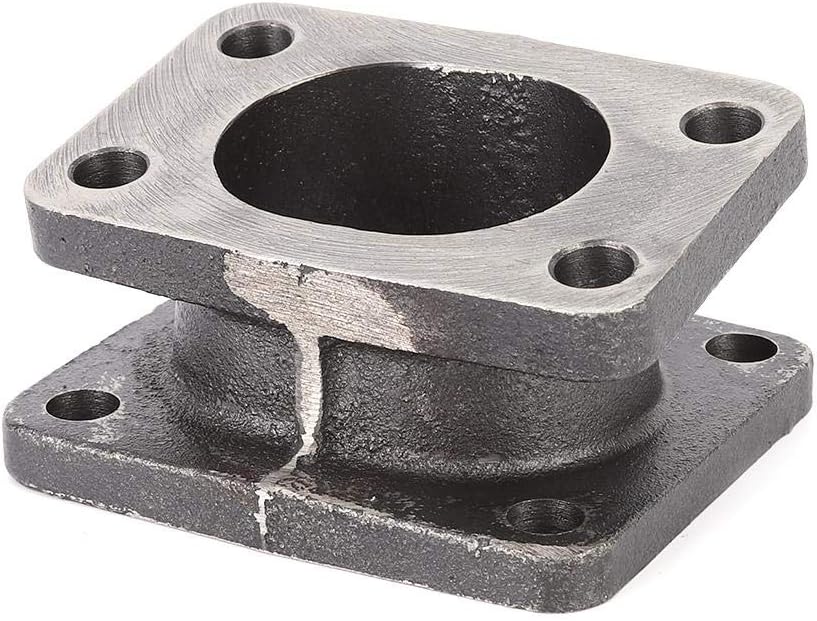 KIMISS Manifold Flange Adapter, T3 to T4 Turbo Adapter 15 Degrees ...