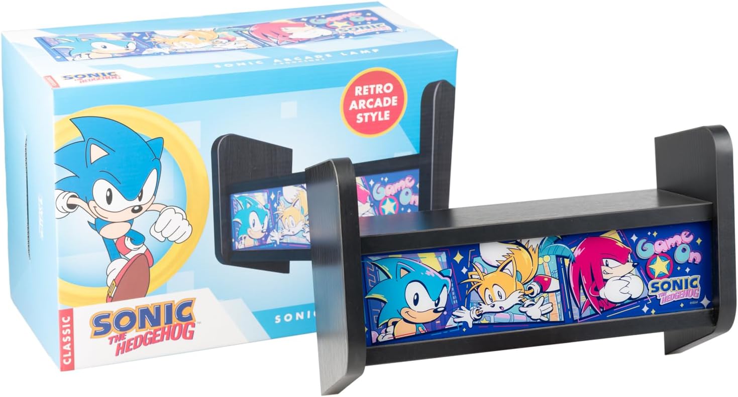 Grupo Erik USB Lamp & Shelf - Sonic The Hedgehog Gifts | Mini Arcade ...