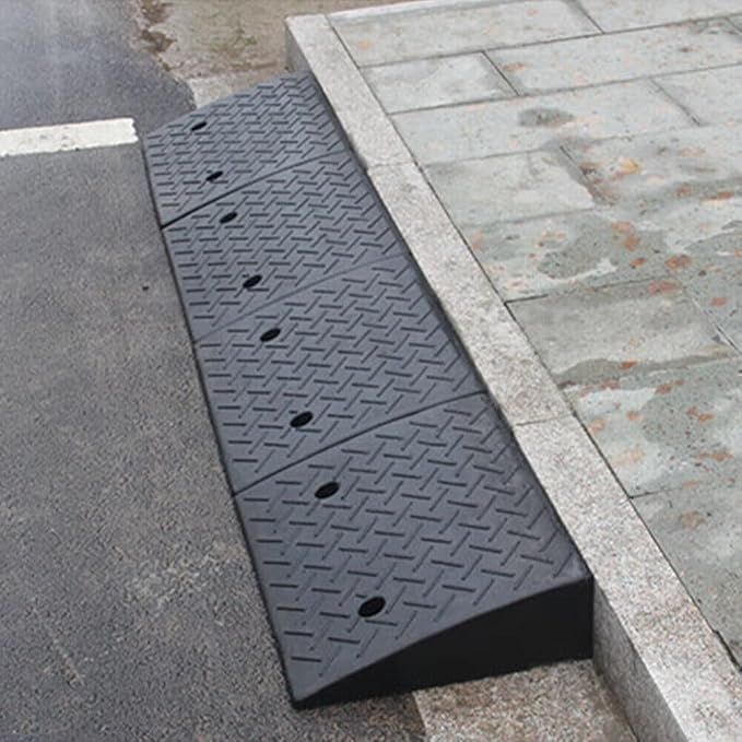 2PCS Kerb Ramp Portable Curb Ramps Heavy Duty Threshold Ramps Kerb ...