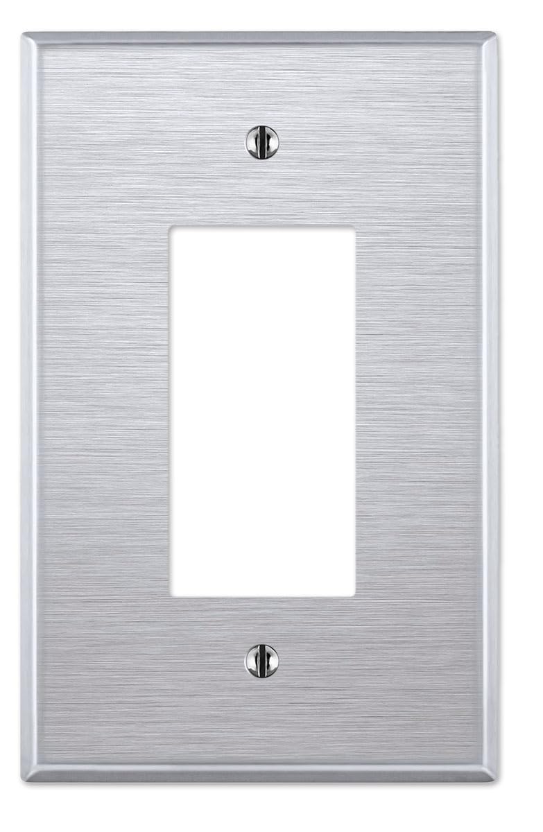 OVERSIZED 1 Gang Decorator Stainless Steel Wall Plate - Switch Plate ...