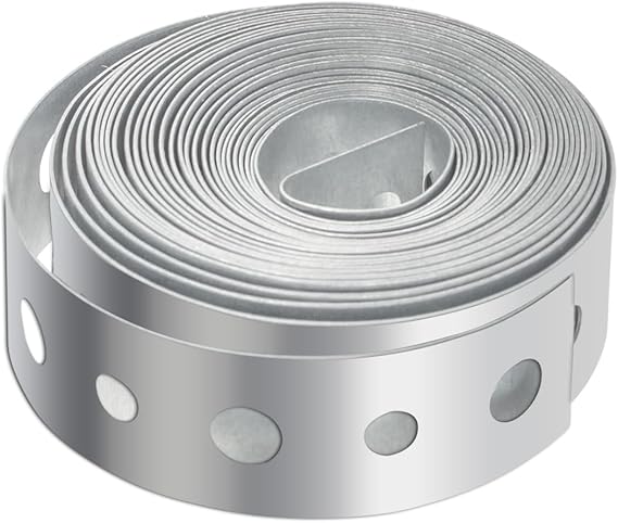 HYDRO MASTER Galvanized Metal Pipe Strap, 3/4 Inch x 10 Feet, 24 Gauge ...