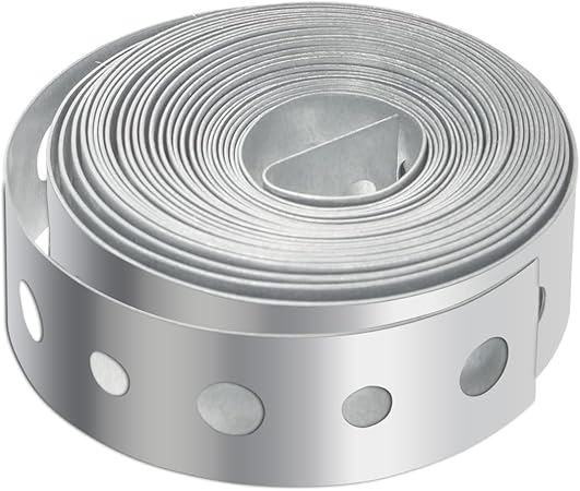 HYDRO MASTER Galvanized Metal Pipe Strap, 3/4 Inch x 10 Feet, 24 Gauge ...