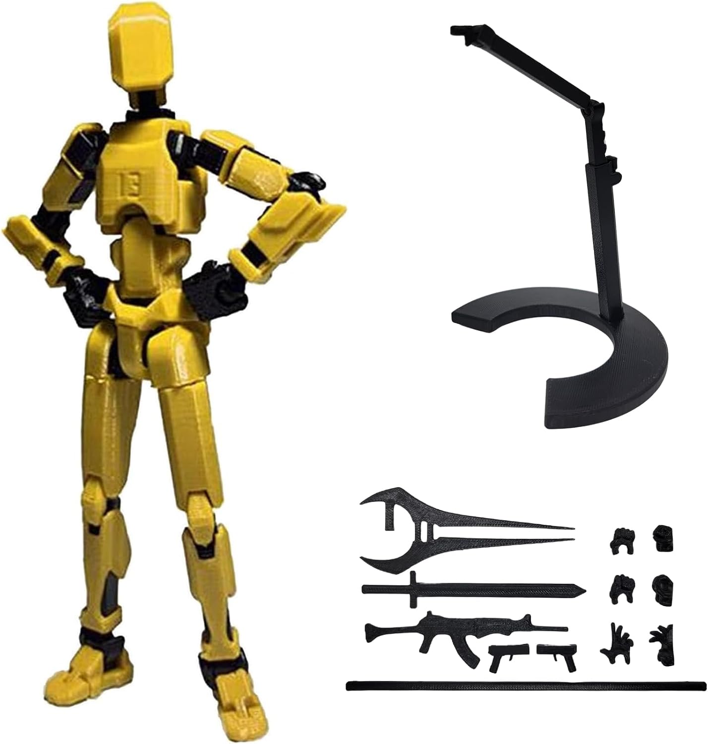 Assembled T13 Action Figure with Stand, 3D Printed Dummy 13 Action ...