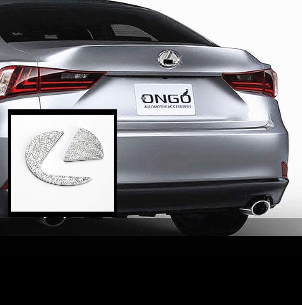 HAILWH Bling Interior Accessories Fit for Lexus Car Exterior Rear Logo ...
