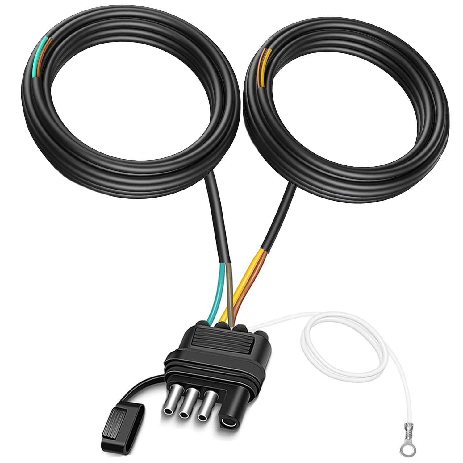 Snapklik.com : WALSIO 26FT 4 Pin 5 Wire Trailer Wiring Harness