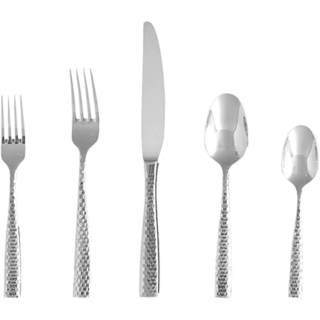 Amazon.com | Fortessa Doria Stainless Steel 20 Piece Flatware Set ...