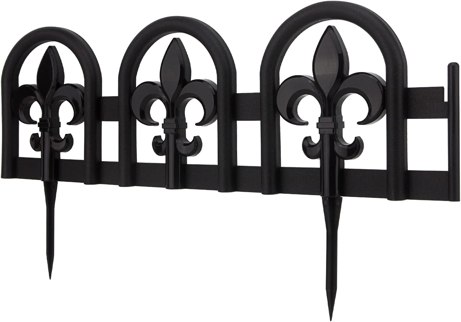 Amazon.com : Panacea 82174 Mission Border Fence, Black, 18" H, Pack of ...