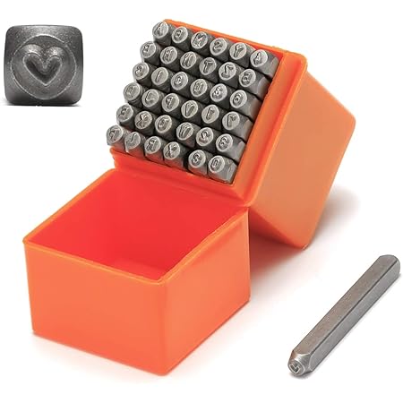 Amazon.com: 36 Piece 1/8" Letter Number Stamping Set : Arts, Crafts ...
