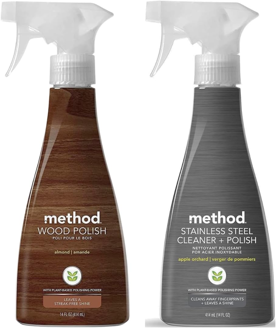 Amazon.com: Method Wood For Good Polish, Wood Cleaner, Almond, 12 Ounce ...