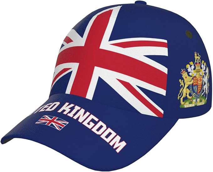 United Kingdom Flag UK Great Britain Baseball Cap 3D Full Print Adult ...