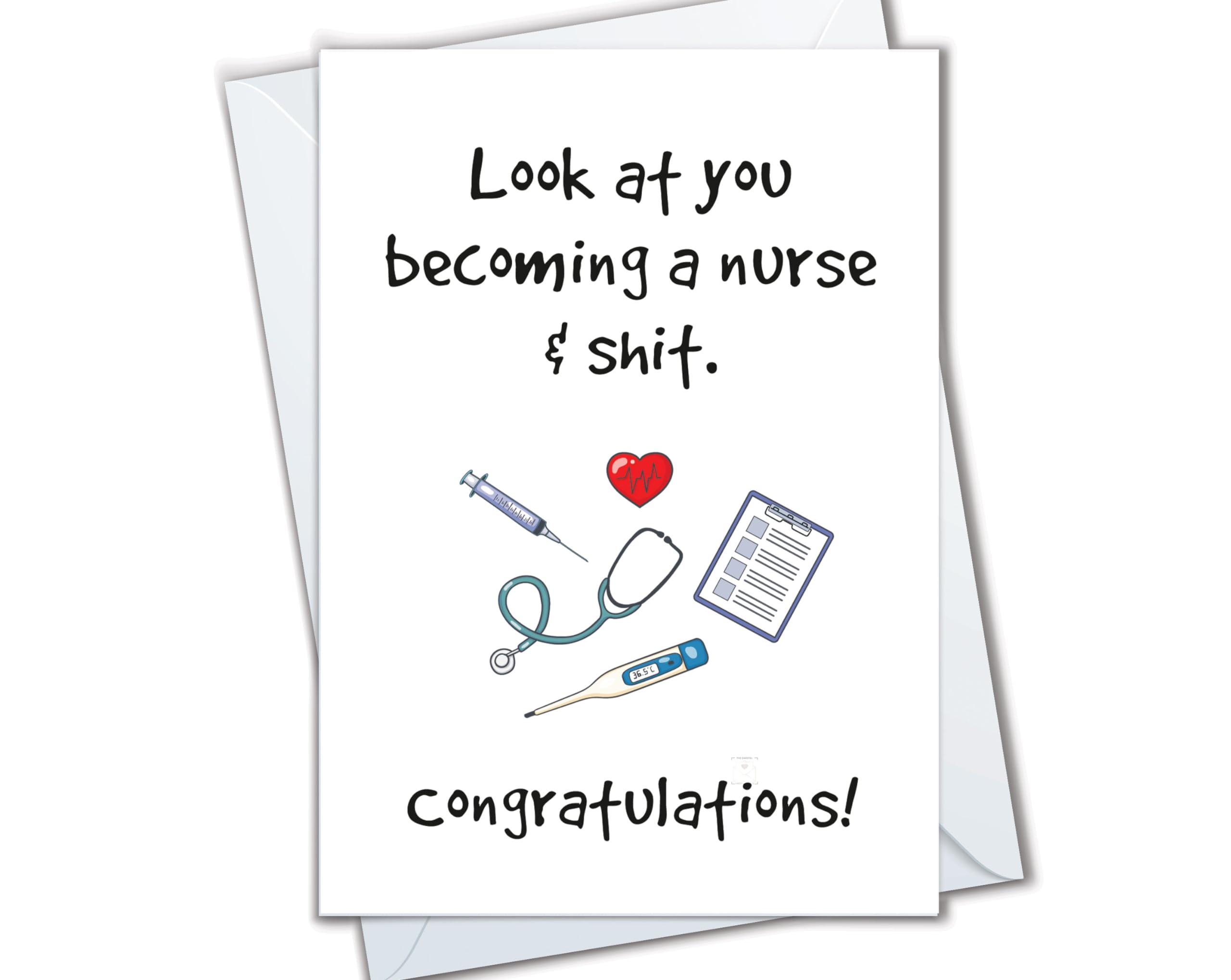 Amazon.com : Nurse Graduation Card, Nursing School Graduate, Becoming a ...