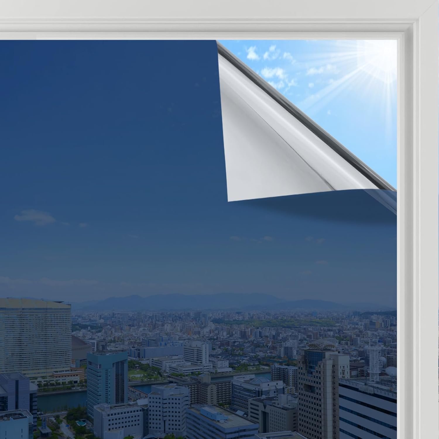 rabbitgoo Heat Reflective Window Film Privacy Film for Glass Windows ...