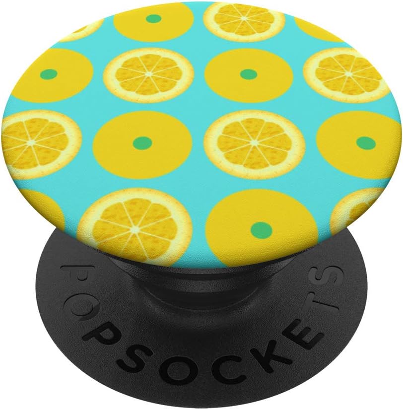 Amazon.com: Lemon Pattern on Blue - Fresh Summer Citrus Fruit ...