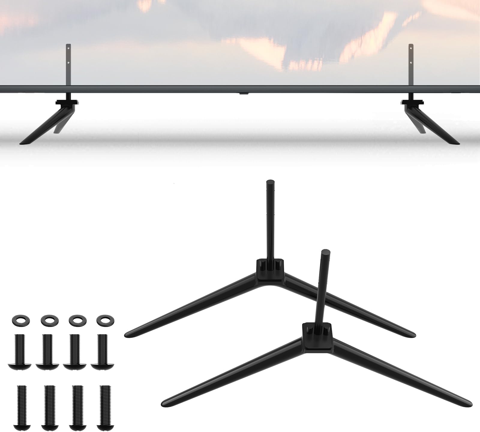 Amazon.com: Metal TV Stand Legs for Panasonic Feet Replacement TV Legs ...