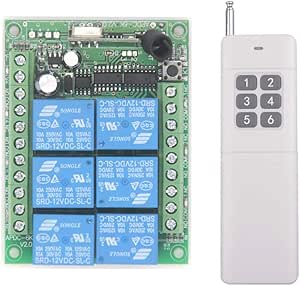 high range 500m DC 12V 24V 6channel 6CH Channel Wireless Remote Control ...