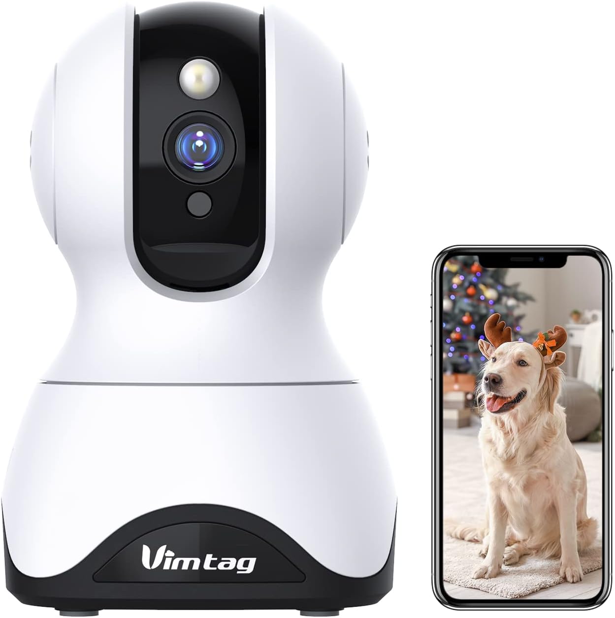 Amazon.com: Pet Camera, 2K HD Dog Camera with Phone APP, 360° Pan/Tilt ...