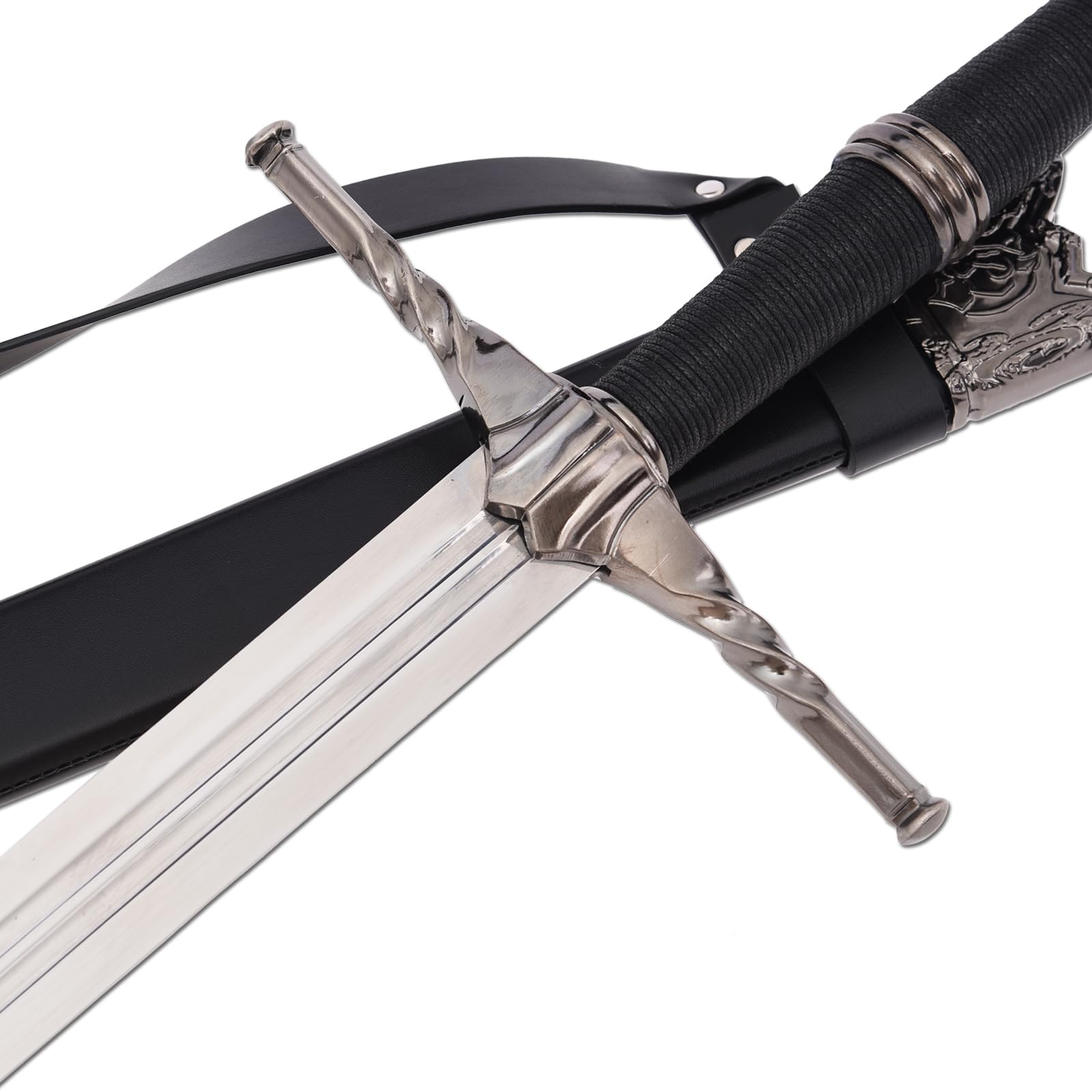 Stainless Steel The Witcher Sword Wolf Steel Two Handed Sword -Game ...