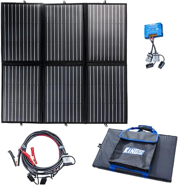 KINGS 200W Solar Blanket MPPT Regulator Folding Panel Home Camping 4WD kings-200w-solar-blanket-mppt-regulator-folding-panel-home-camping-4wd