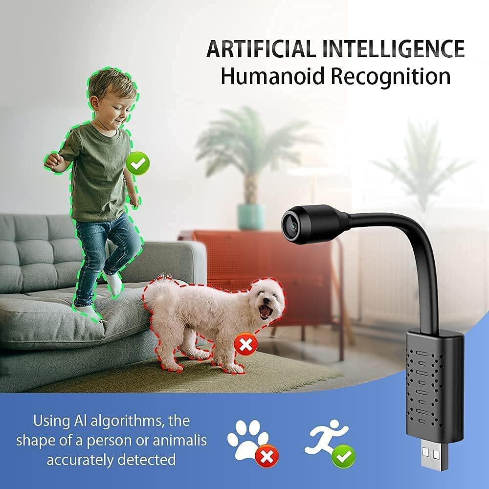 Micro Camera Discrete Batterie Caméra Espion Mini WiFi 1080P ...